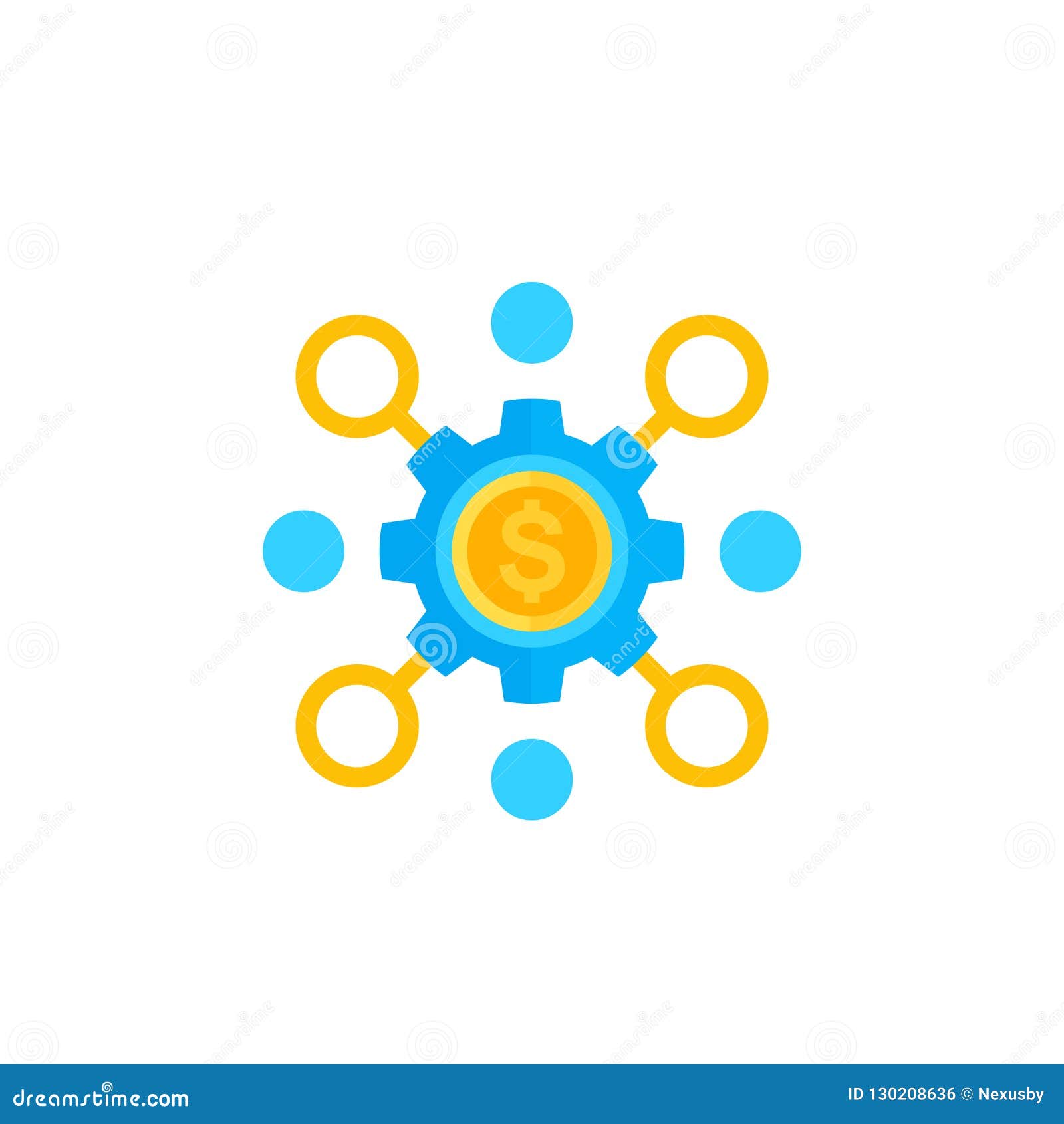 Financial Operations Icon on White Stock Vector - Illustration of icon ...