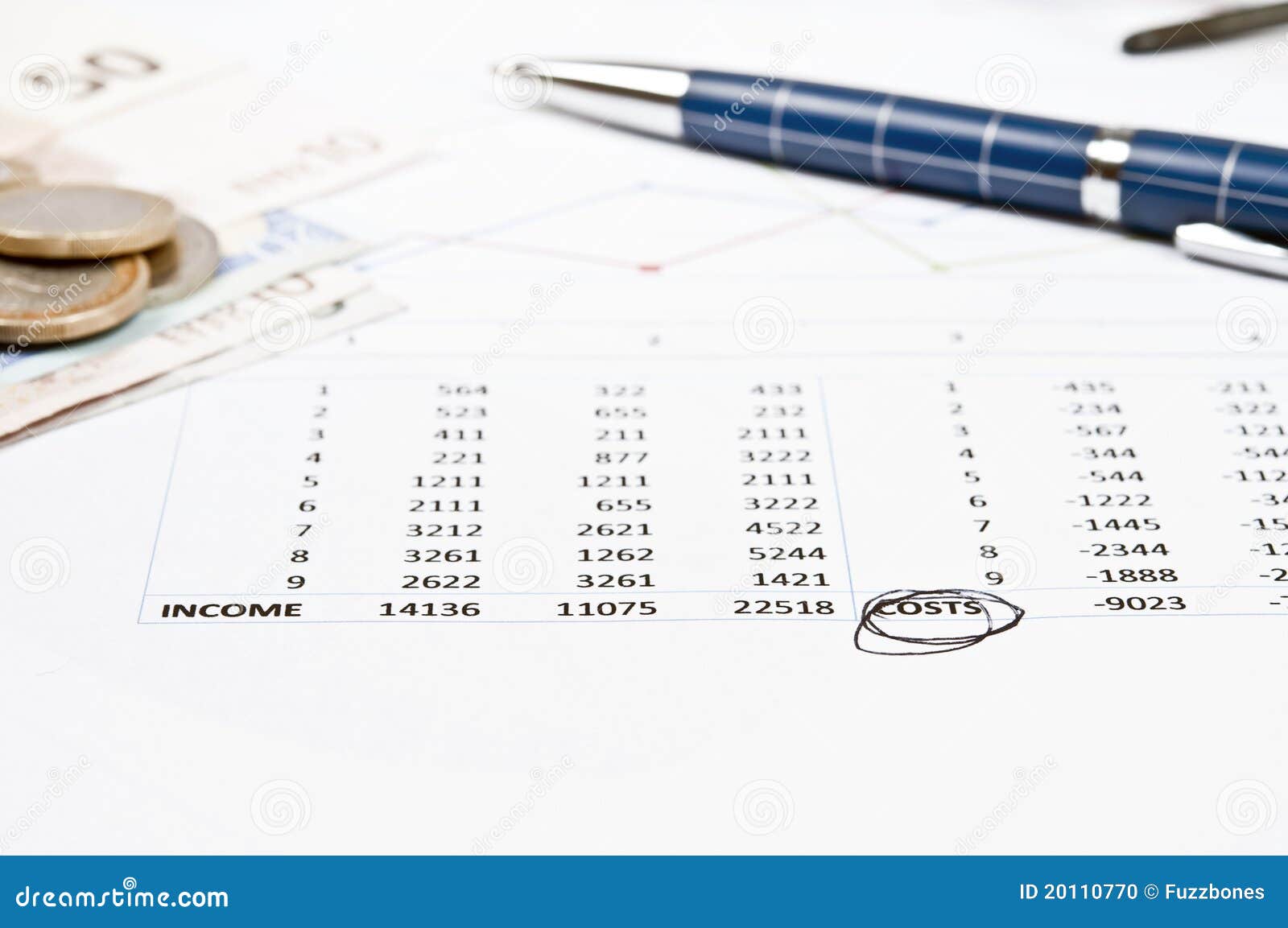 Financial paper stock photo. Image of economics, growth - 20110770