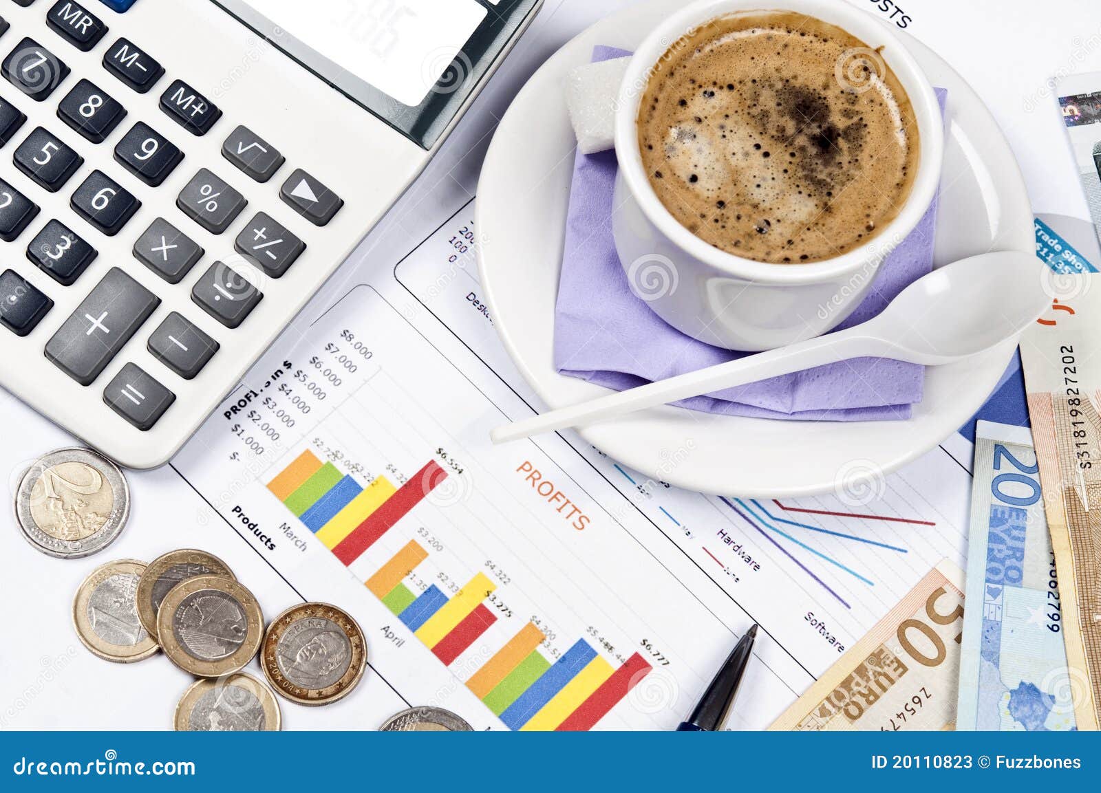 Financial paper stock image. Image of graph, account - 20110823