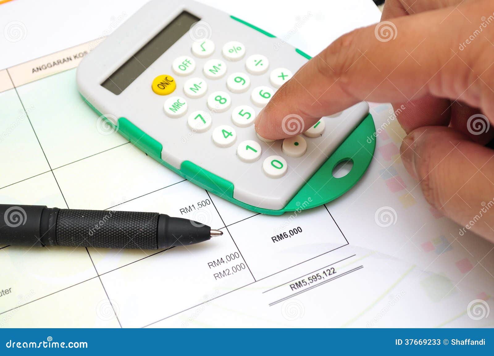 Financial Paper Charts and Graphs Stock Image - Image of financial ...