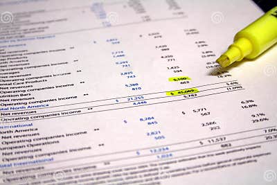 Financial Paperwork stock image. Image of figures, balance - 1344551