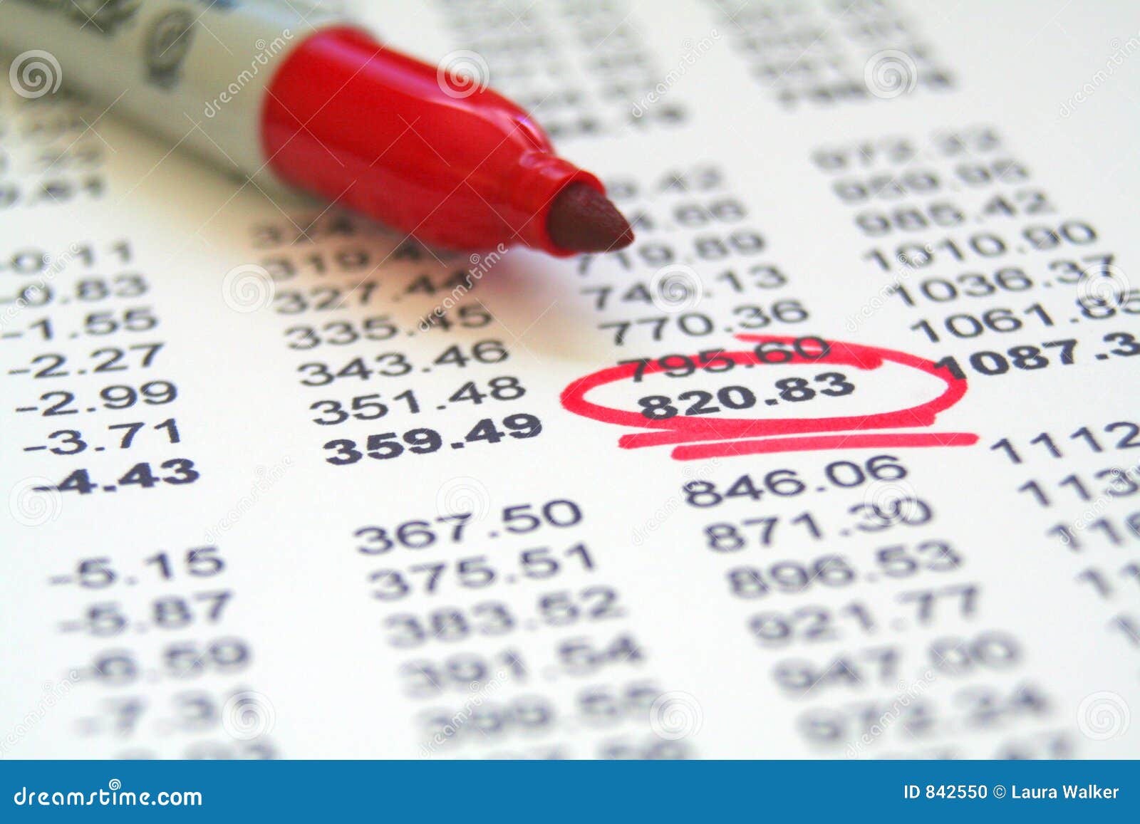 Financial Paperwork stock photo. Image of management, data - 842550