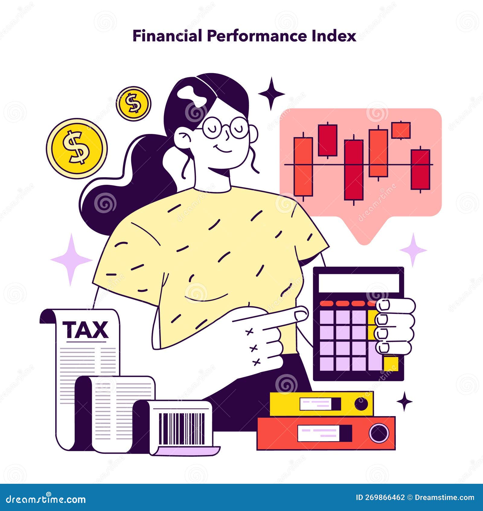 Financial Performance Index Implementation Benefit for Company Stock Vector - Illustration of ...