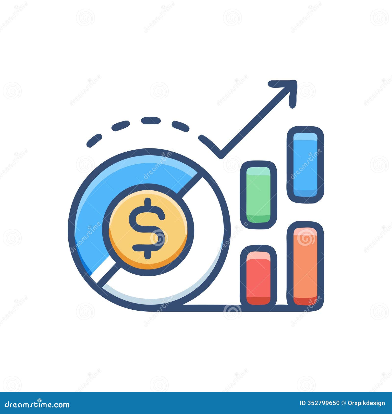 Financial Performance Indicators Icon for Business Metrics Stock Vector ...