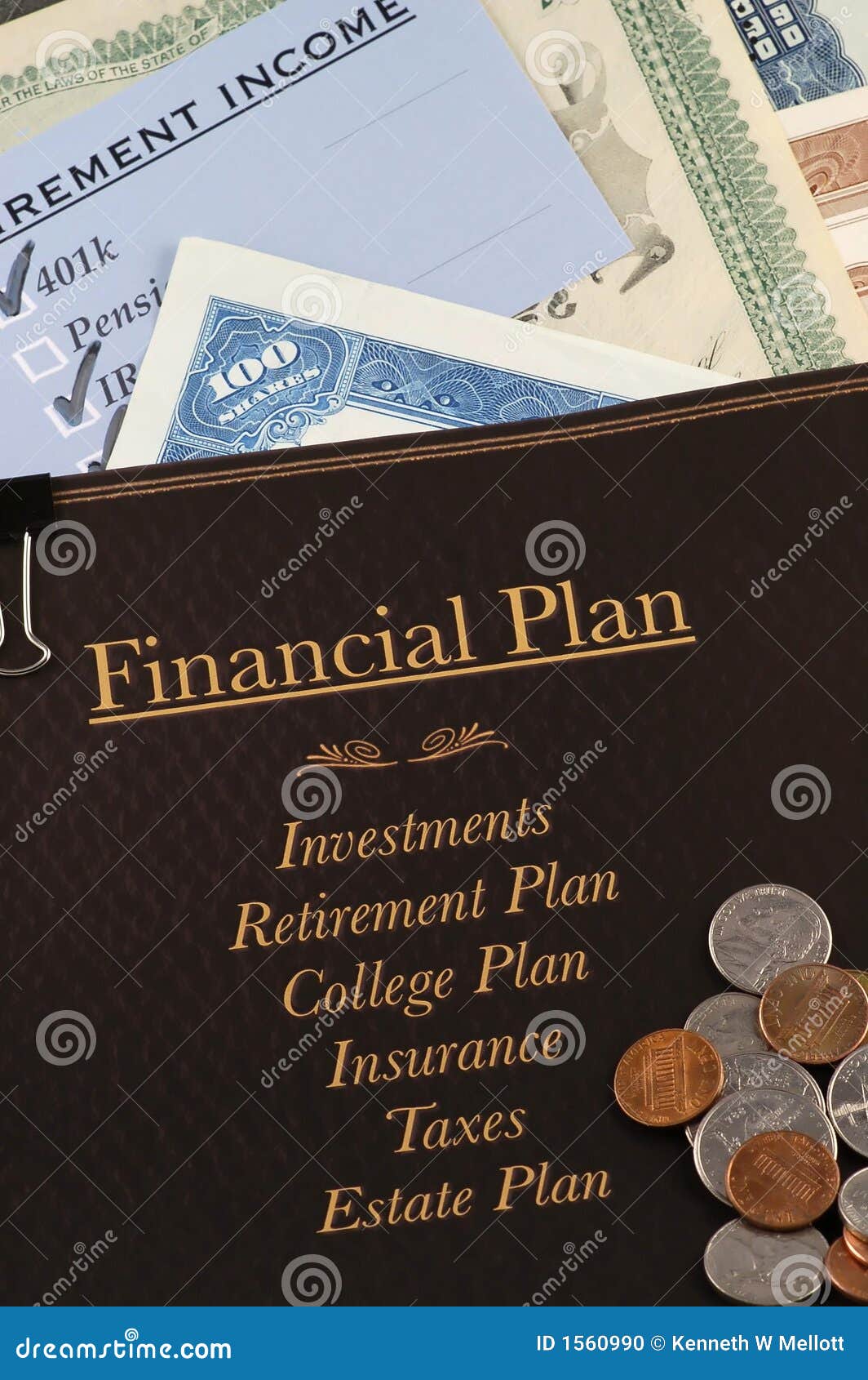 Financial plan stock photo. Image of financial, brokerage - 1560990