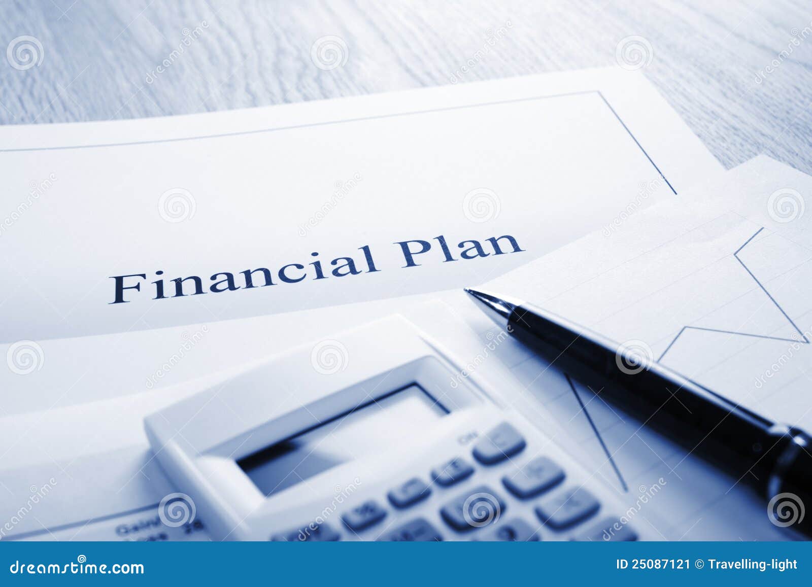 Financial Plan stock image. Image of graph, blue, plan - 25087121