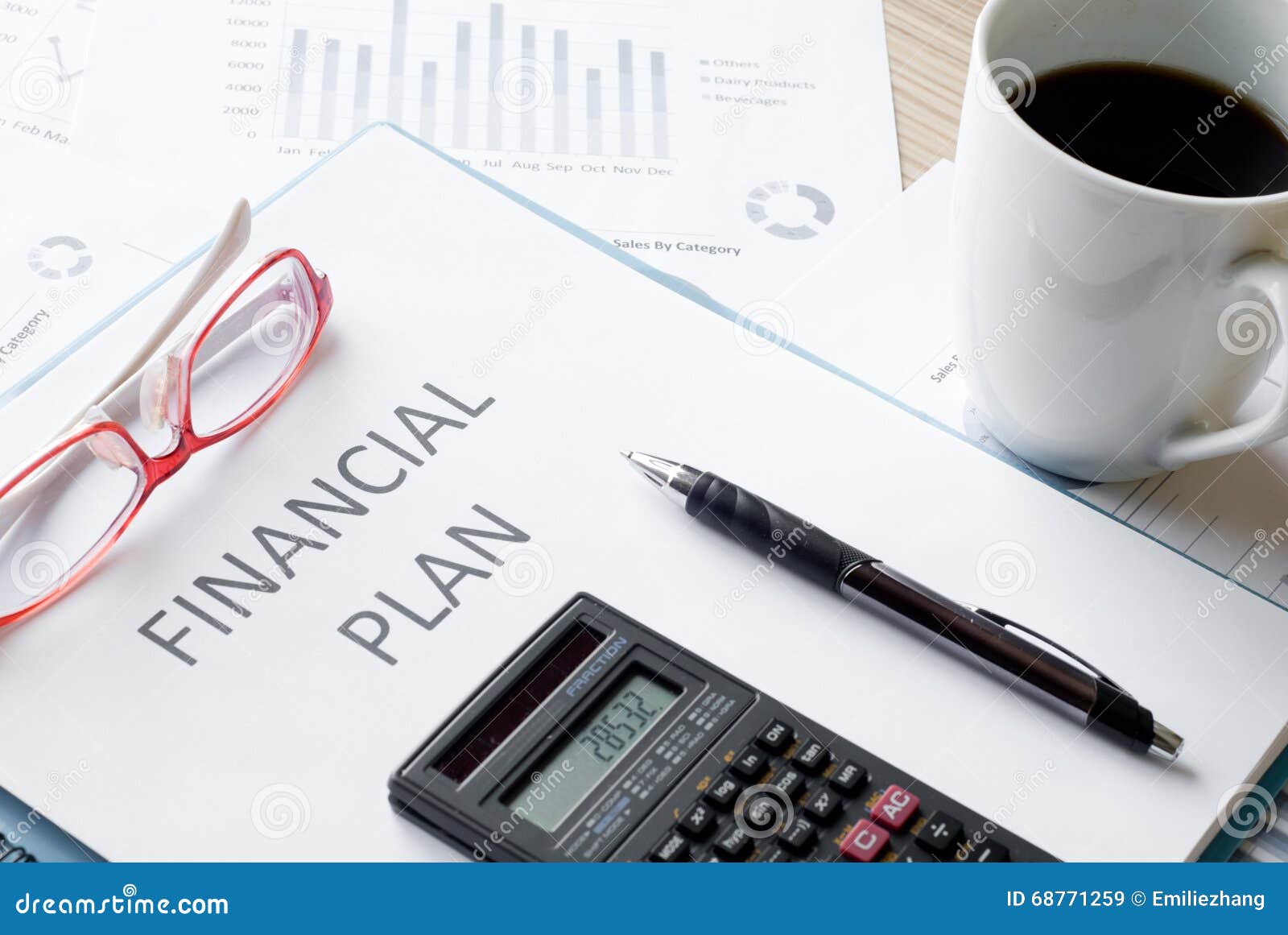 Financial plan stock image. Image of finances, wealth - 68771259