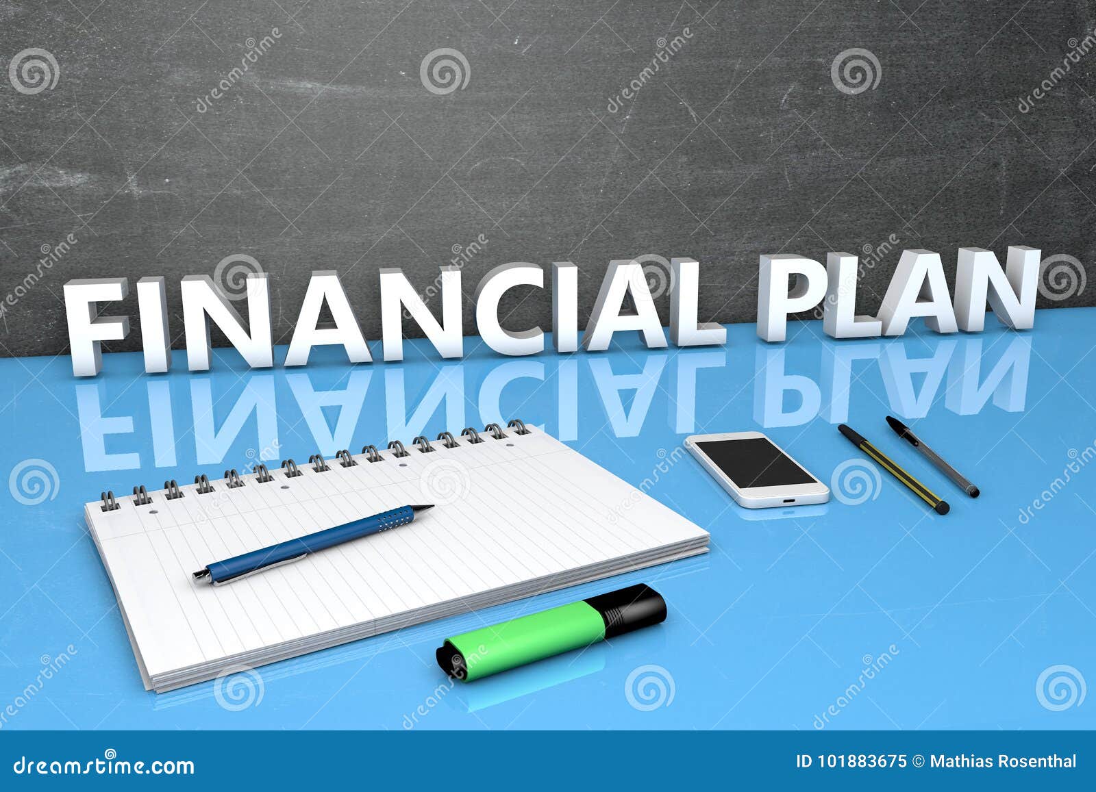 Financial Plan Text Concept Stock Illustration - Illustration of ...