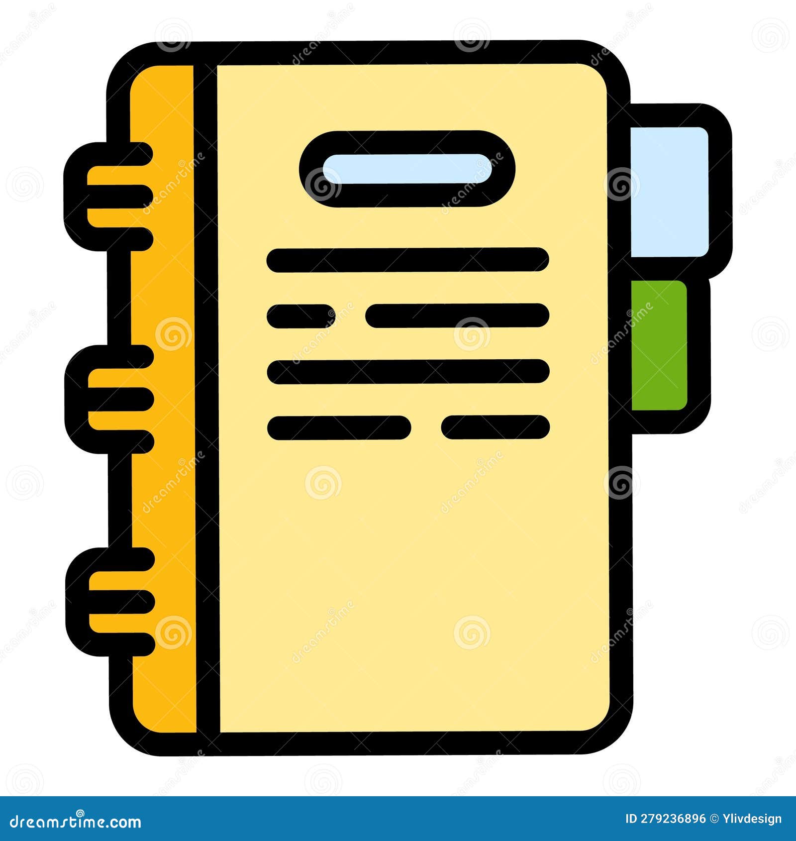 Financial Planning Folder Icon Vector Flat Stock Vector - Illustration ...
