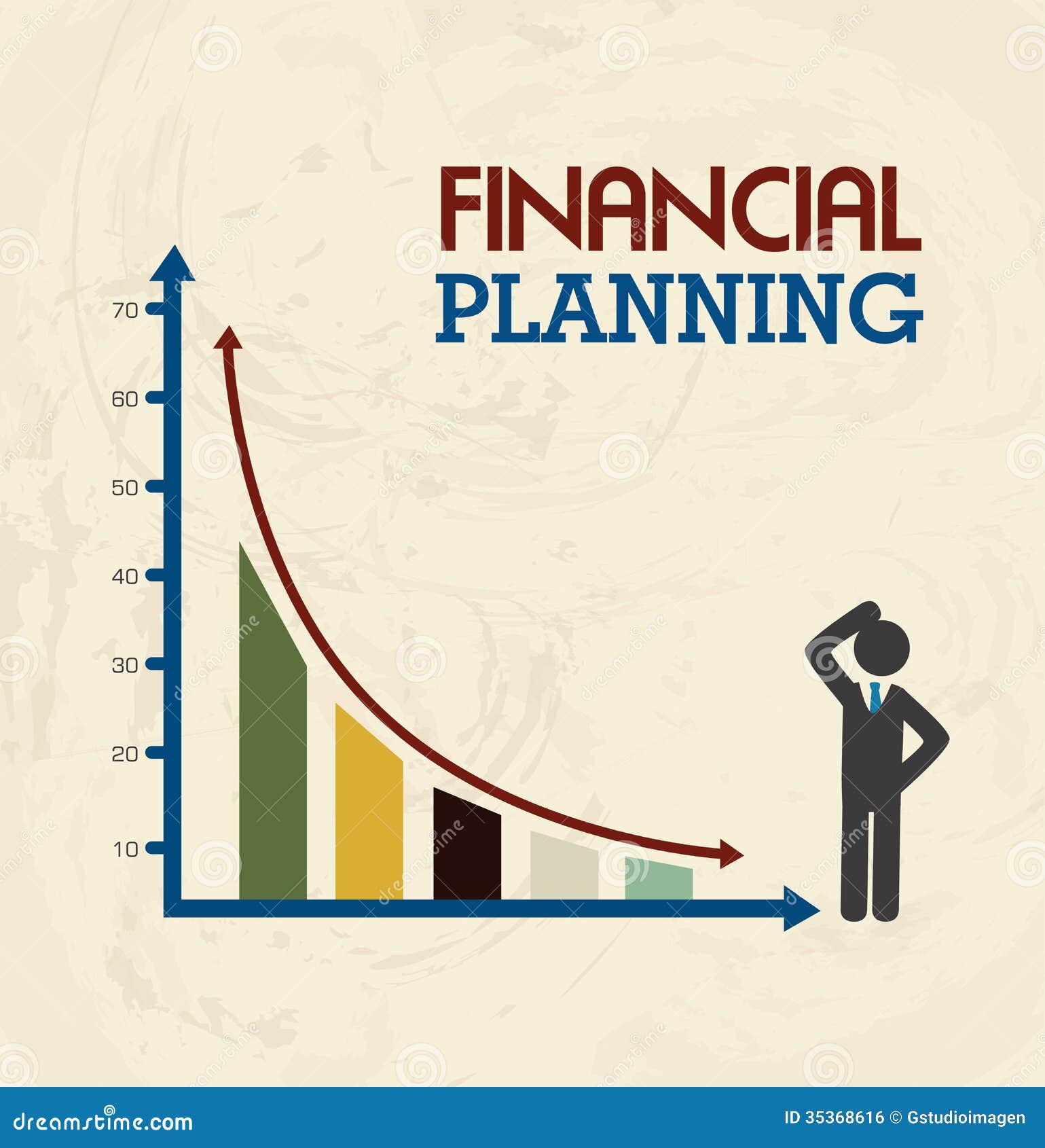 Financial planning stock vector. Illustration of goals - 35368616