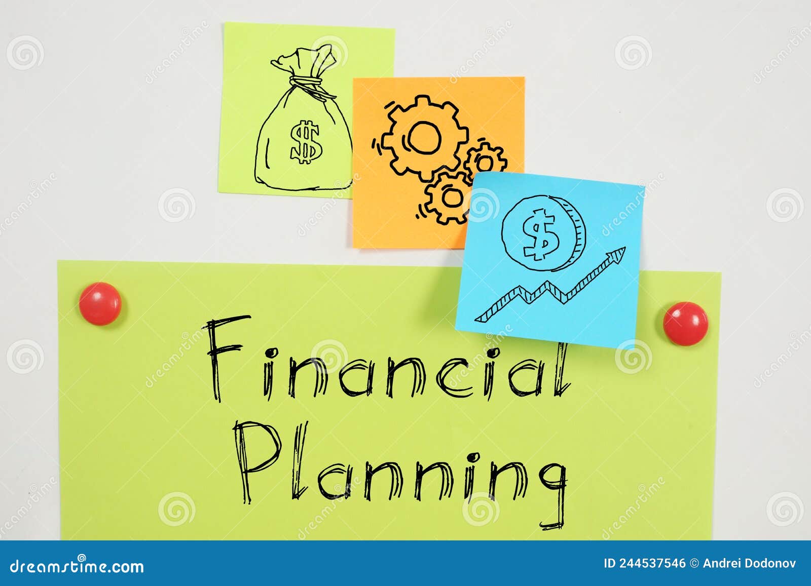 Financial Planning is Shown on the Photo Using the Text Stock Photo ...
