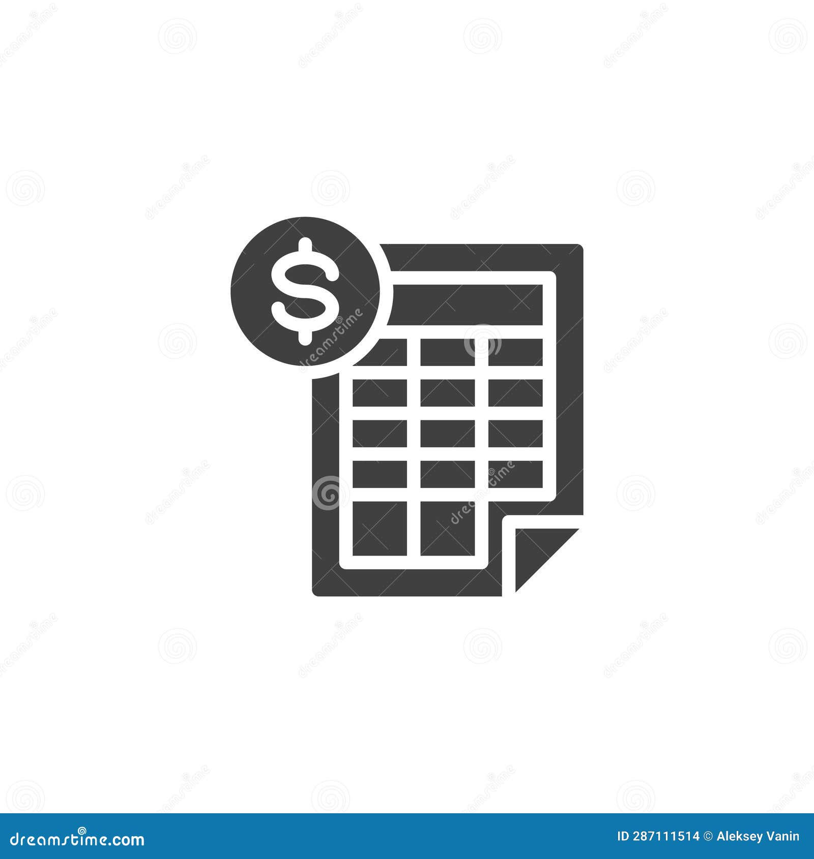 Financial Planning Vector Icon Stock Illustration - Illustration of ...