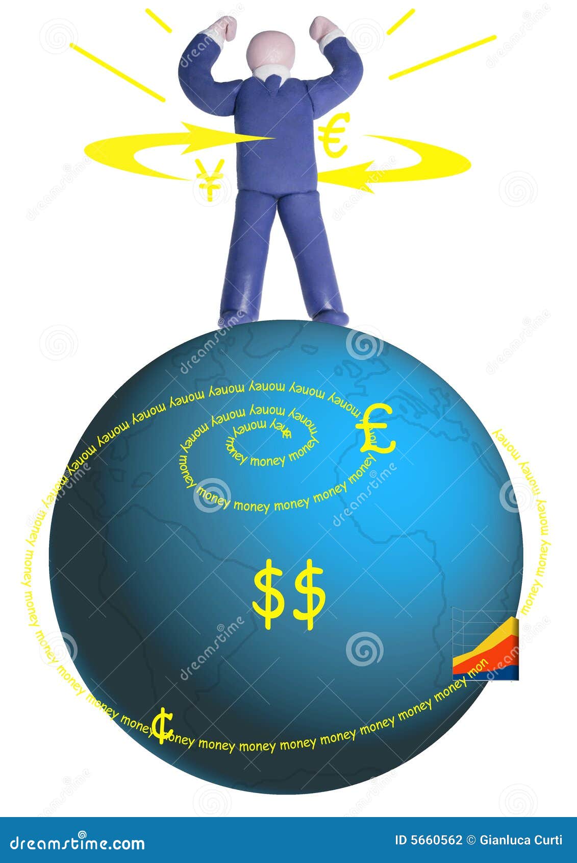 Financial power stock illustration. Illustration of corporation - 5660562