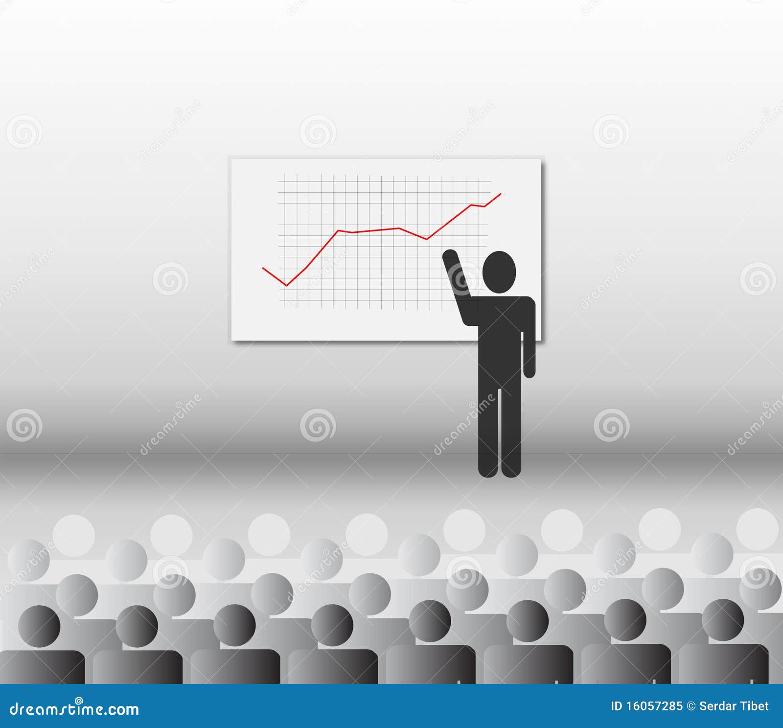 Financial Presentation Vector Illustration Stock Vector - Illustration ...