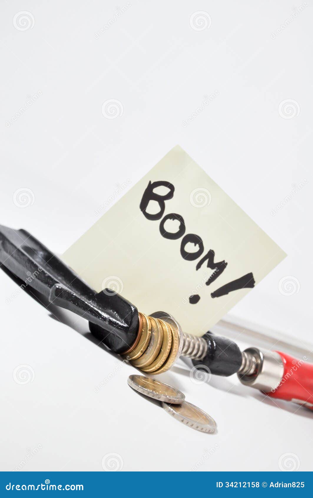 Financial Pressure on Budget Approval Stock Photo - Image of euro ...