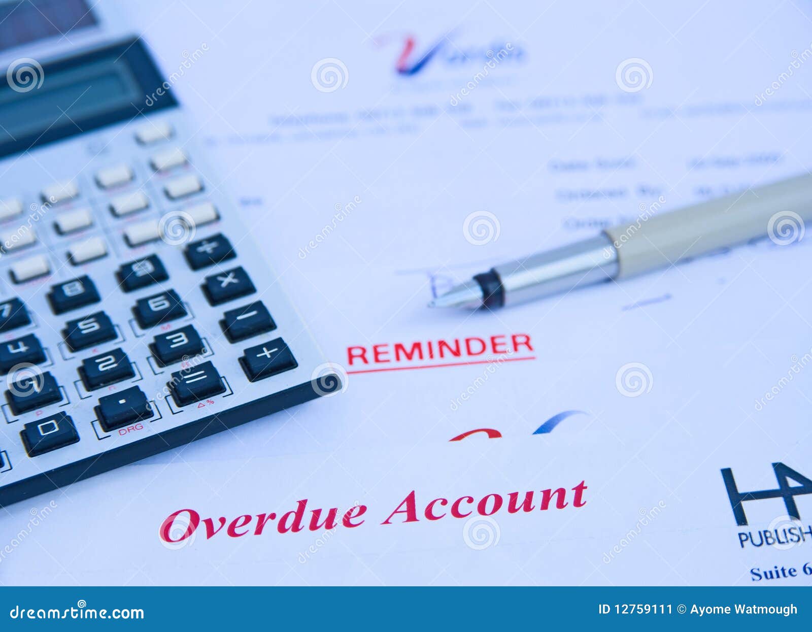 Financial Problems: Overdue Account. Stock Image - Image of unemployed ...