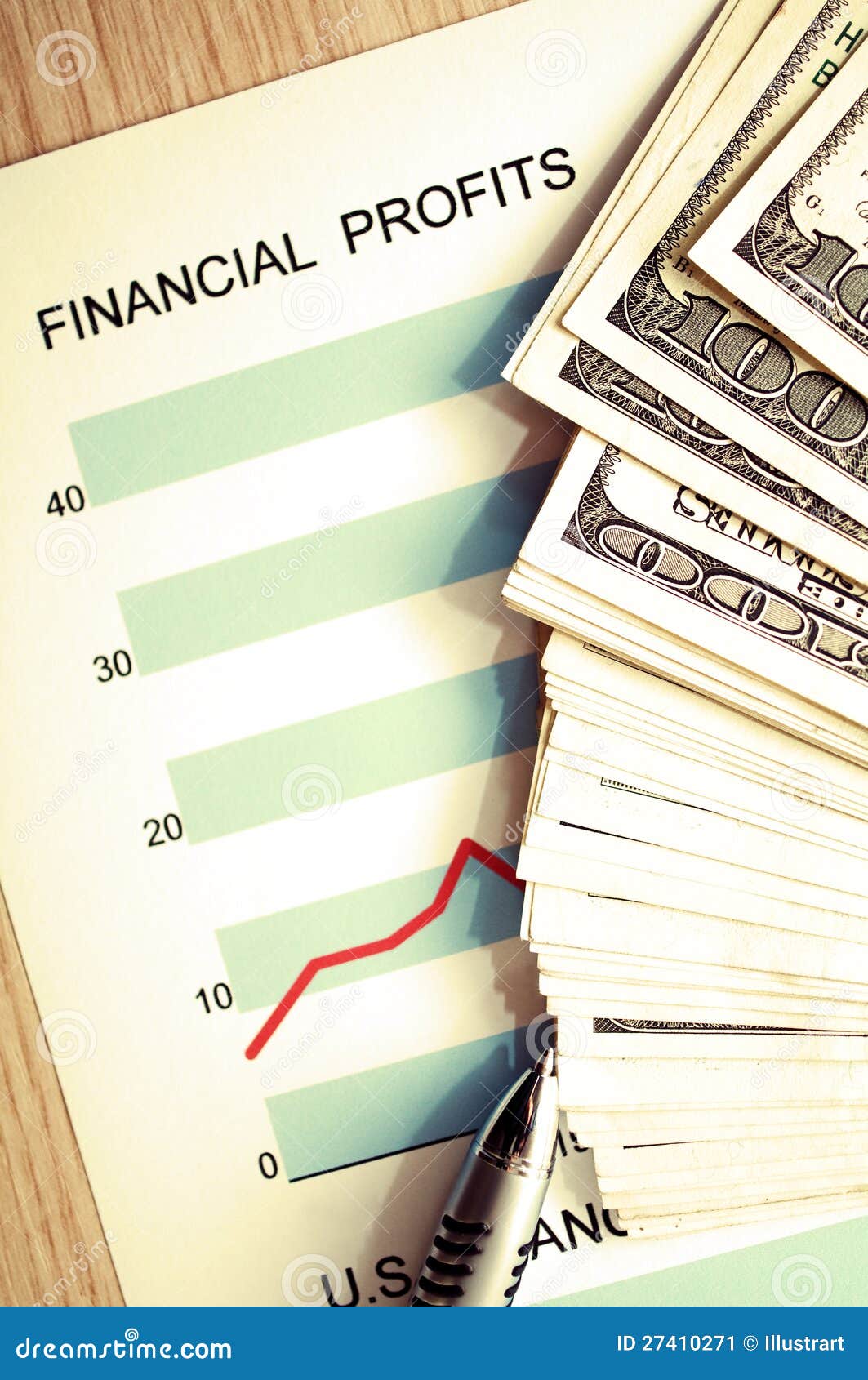 Financial profits stock image. Image of financial, graph - 27410271