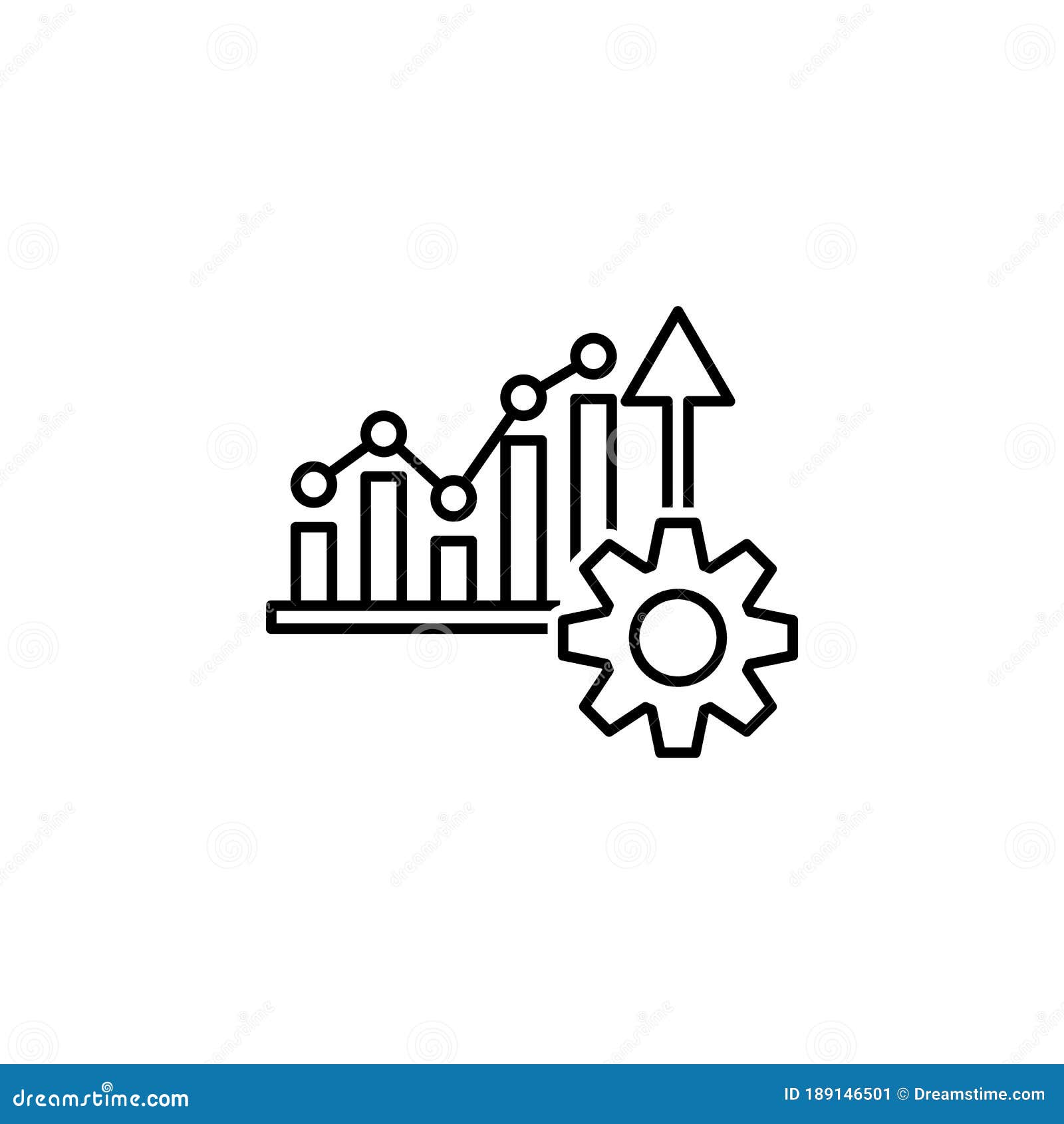 Financial Profits Line Icons Collection. Oligopoly, Monopoly, Perfect ...