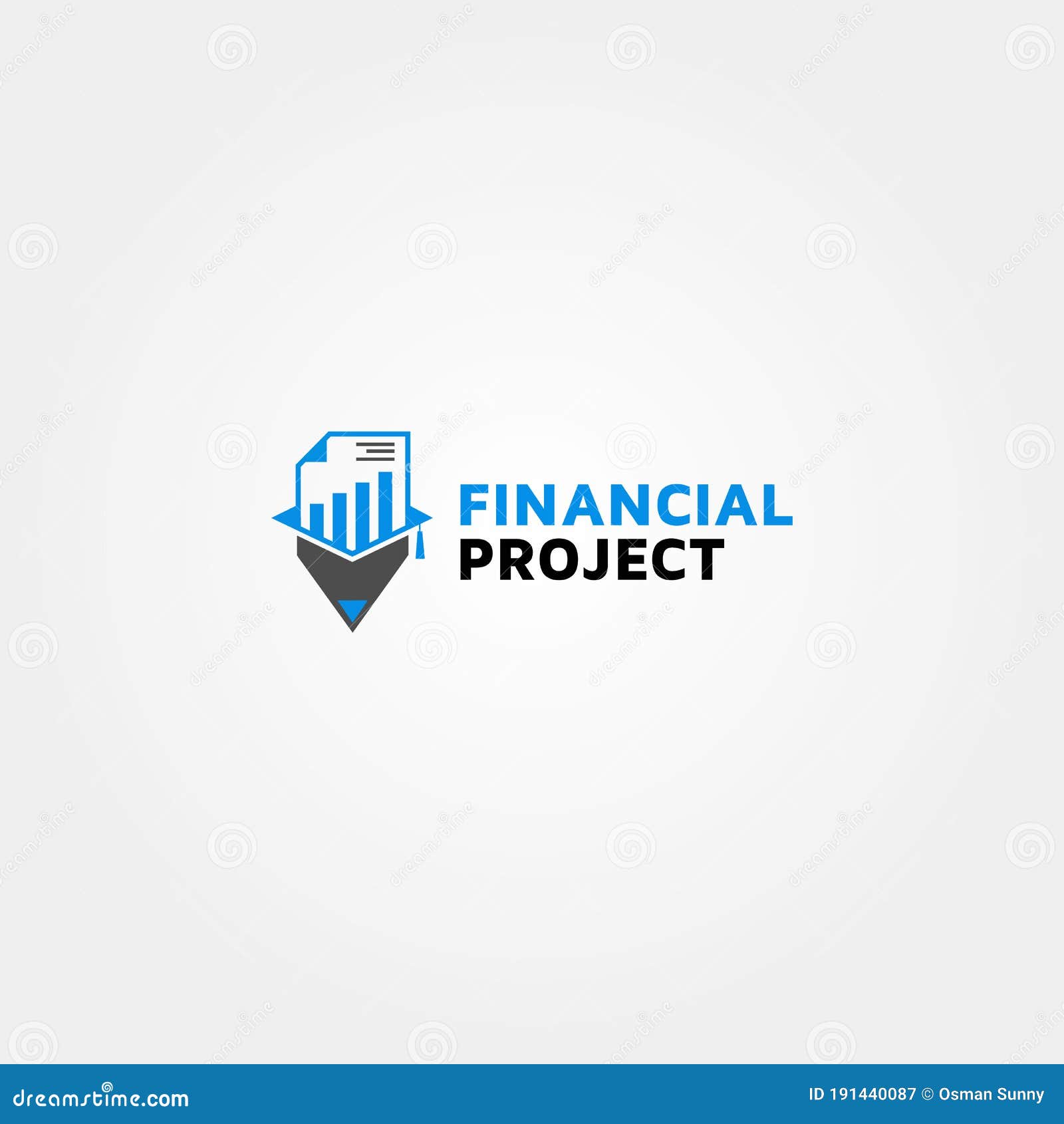 Financial Project Vector Logo Design Template Idea and Inspiration ...