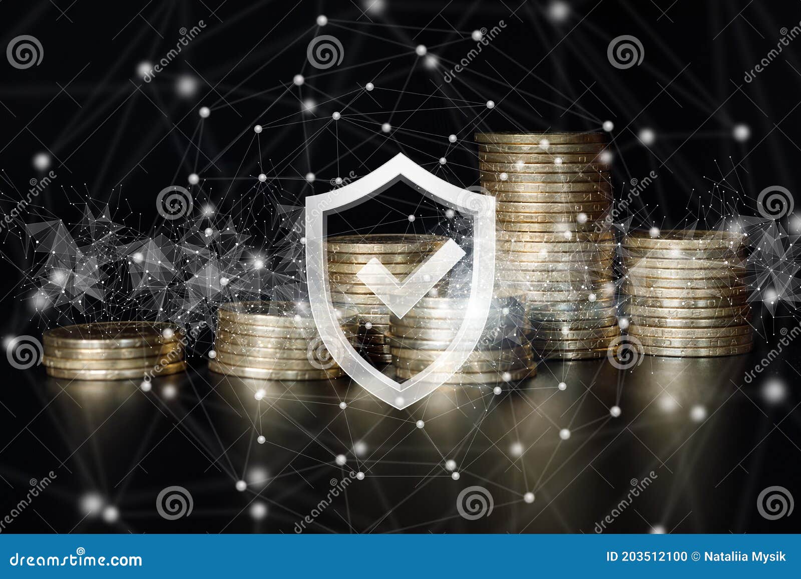 Financial Protection Concepts Stock Photo - Image of background ...