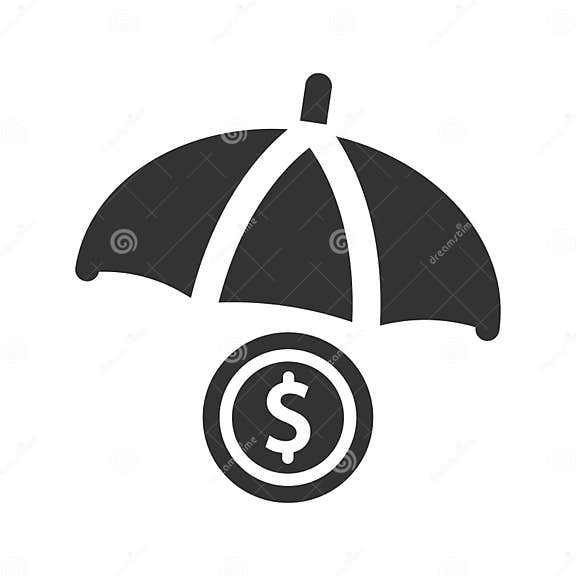 Financial Protection Icon stock vector. Illustration of investment ...
