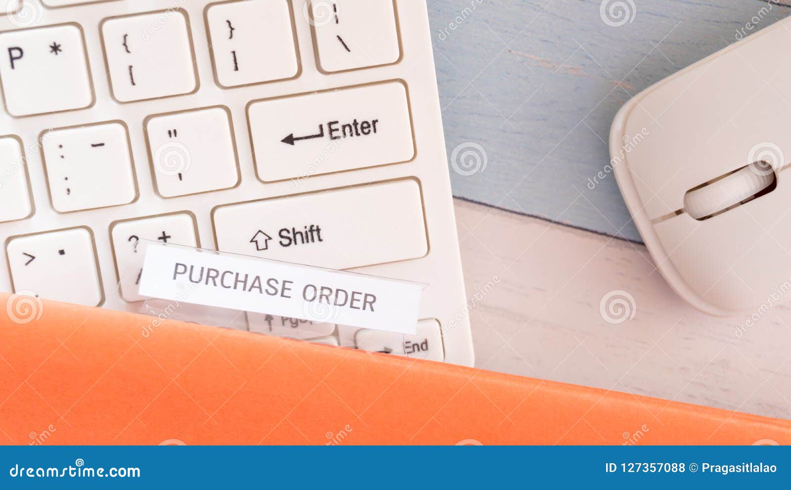 Financial Purchase Order Document Contract Keep in the Folder Stock ...