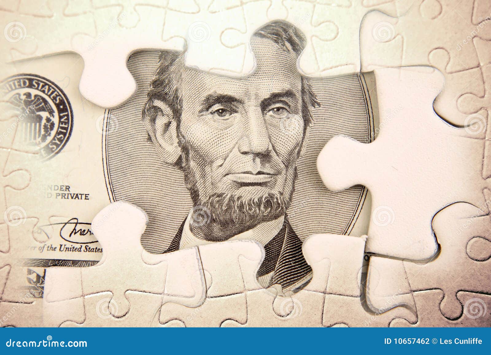 Financial puzzle stock photo. Image of income, banknote - 10657462