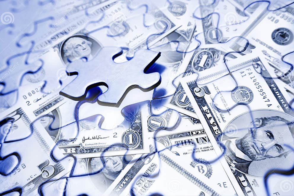 Financial puzzle stock photo. Image of banking, economy - 10753726