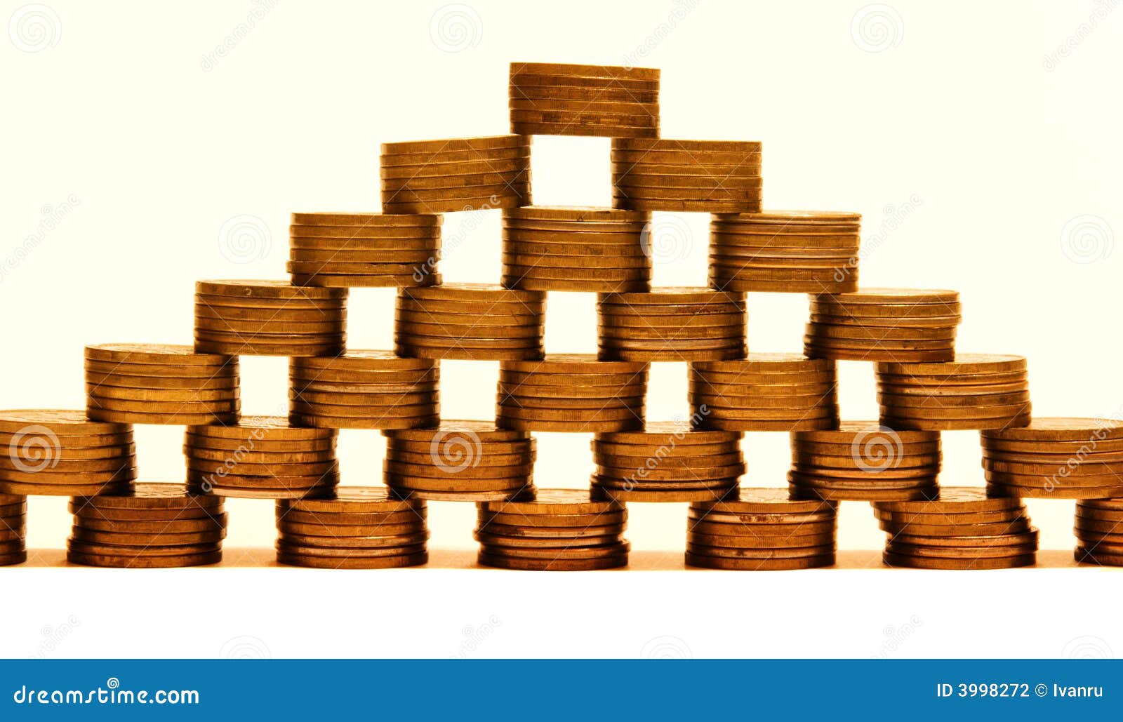 Financial pyramid stock photo. Image of growing, isolated - 3998272