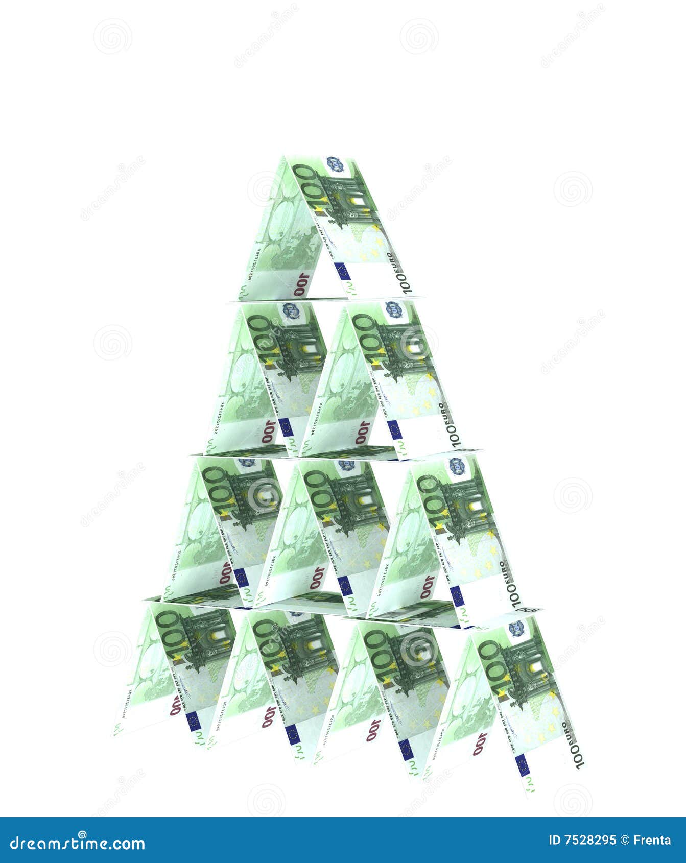 Financial pyramid stock illustration. Illustration of diligence - 7528295