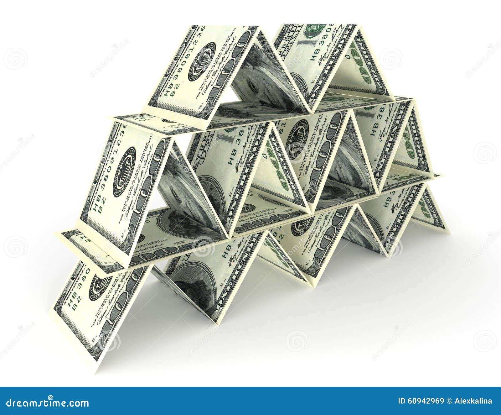 Dollars Pyramid Stock Photo | CartoonDealer.com #47194890