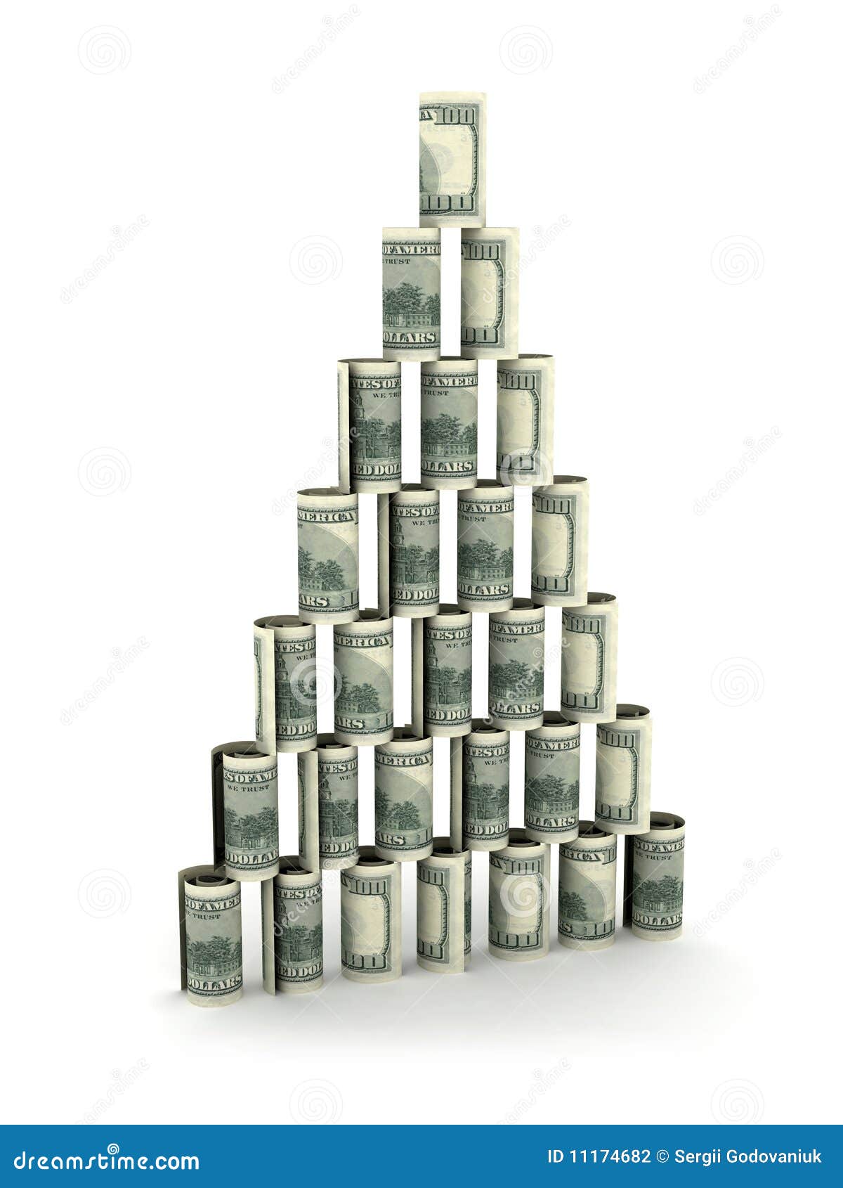 Financial pyramide stock illustration. Illustration of savings - 11174682