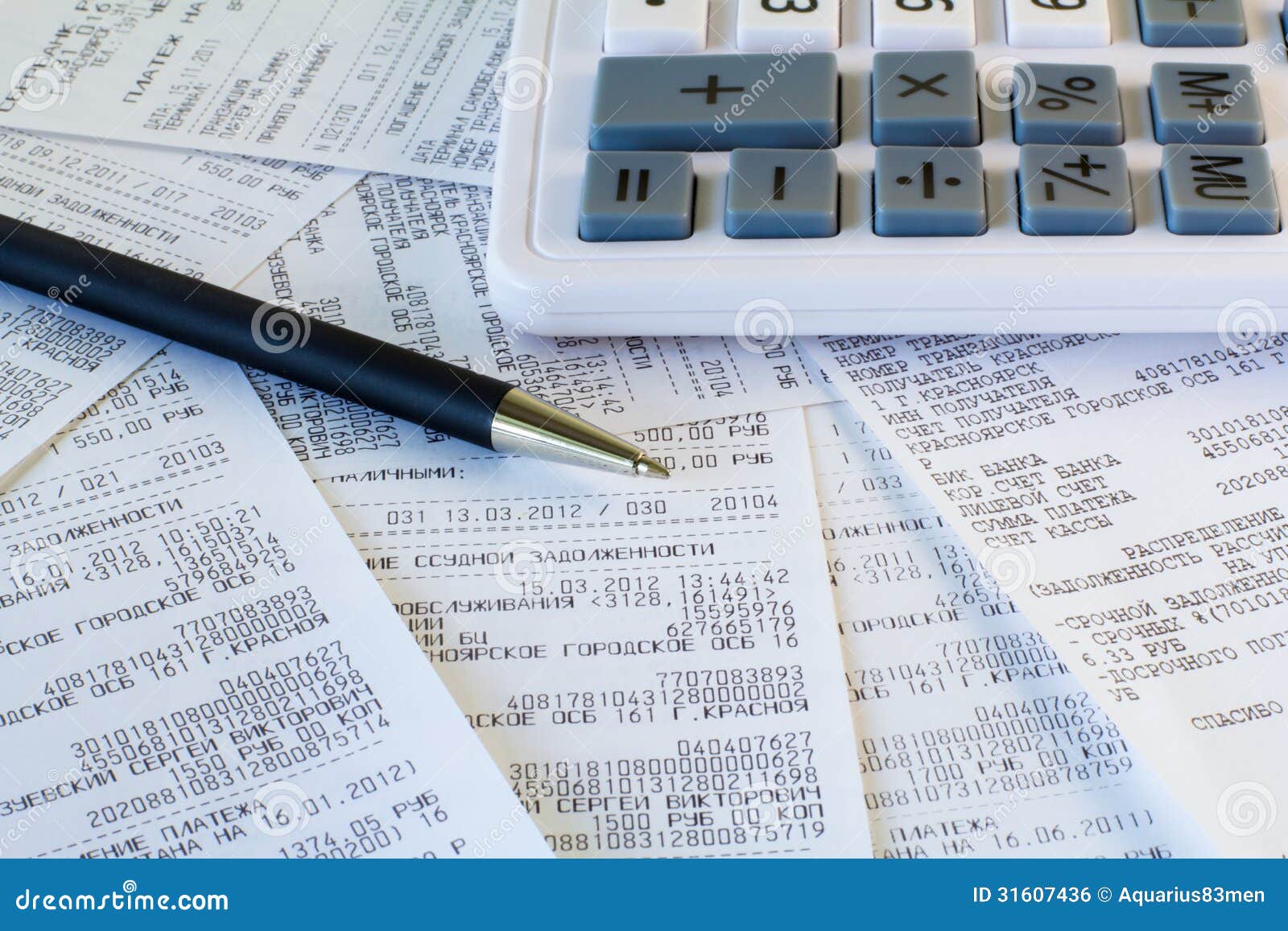 Financial receipts stock photo. Image of employment, business - 31607436