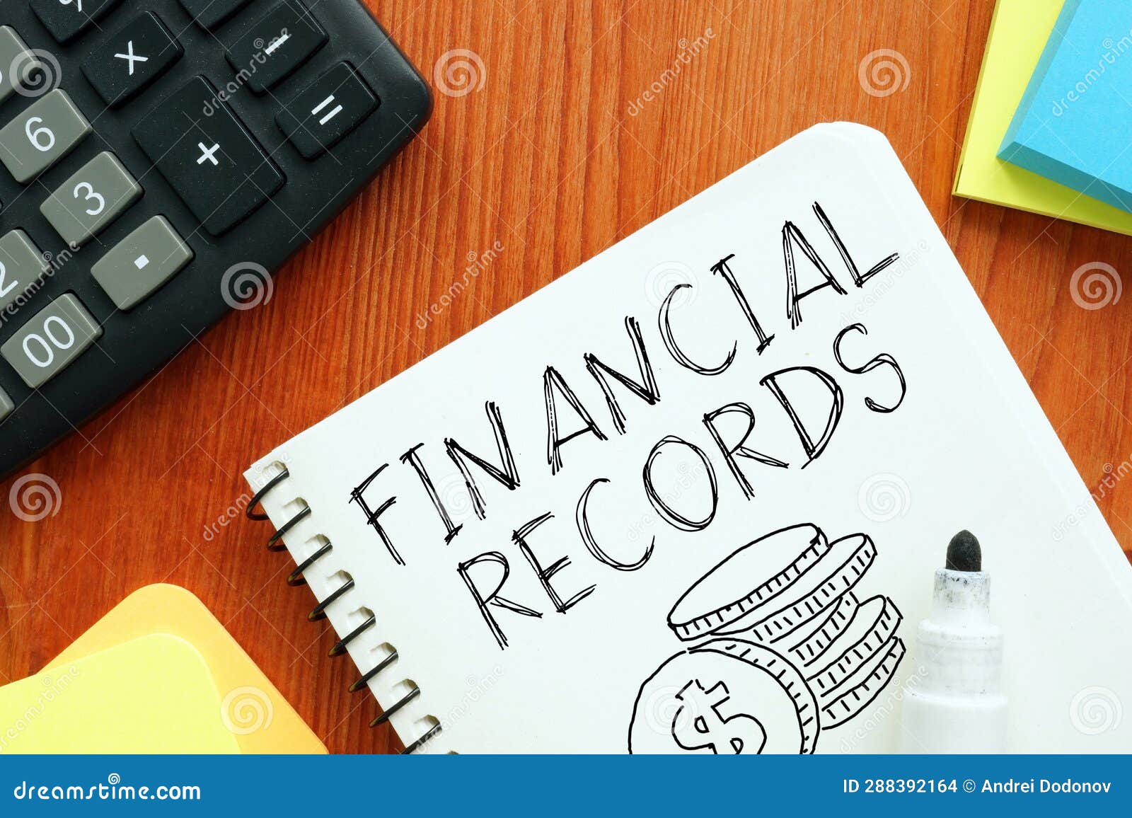 Financial Records are Shown Using the Text. Personal and House ...