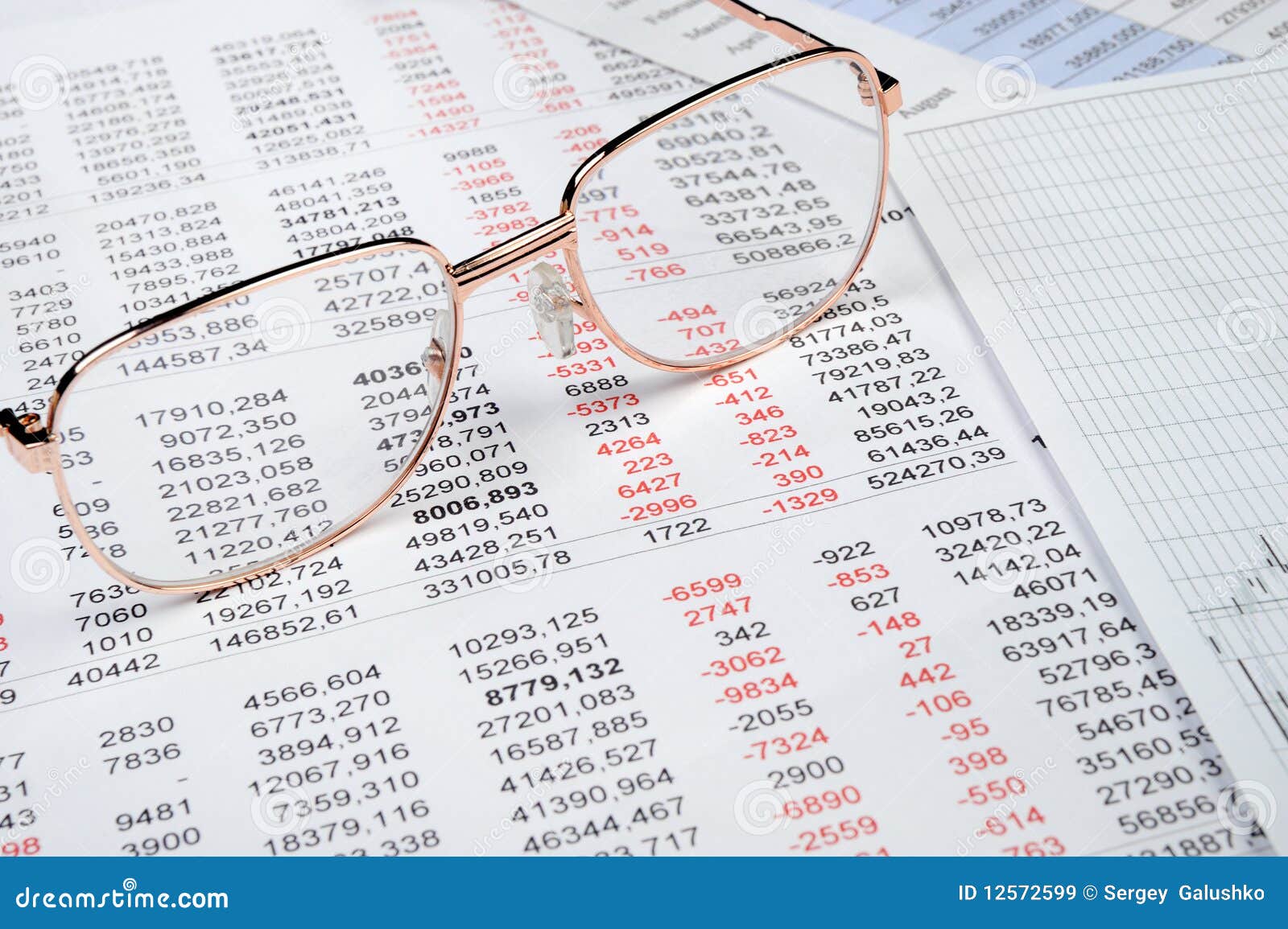 The financial report stock image. Image of financial - 12572599