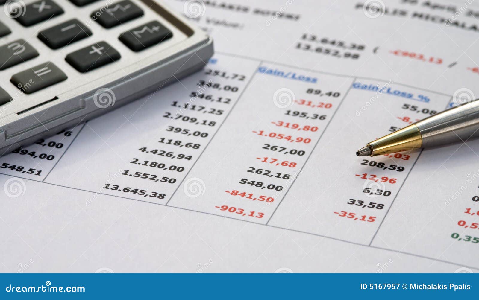 Financial report stock image. Image of paper, economy - 5167957
