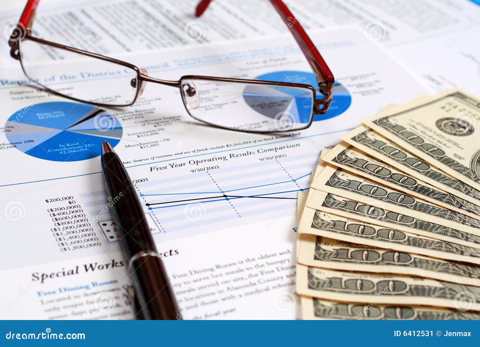 Financial Report stock image. Image of letter, bank, exchange - 6412531