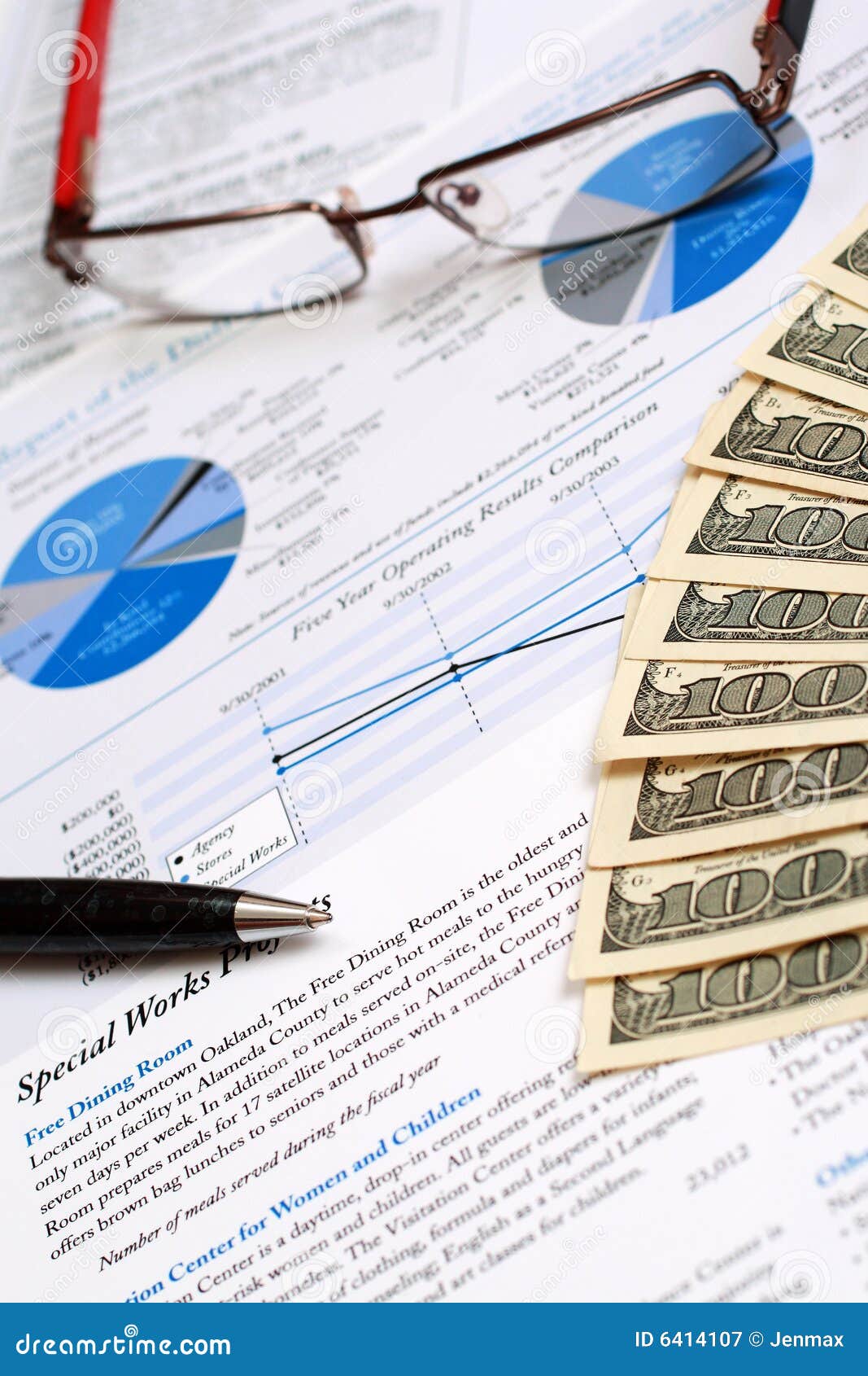 Financial Report Picture. Image: 6414107