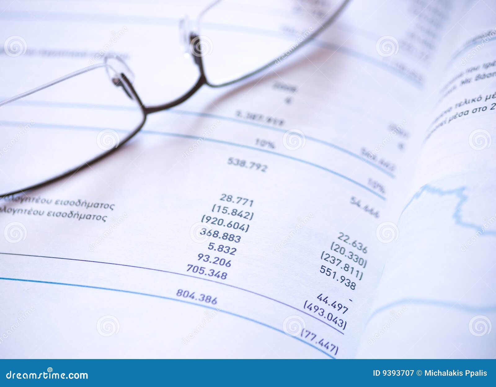 Financial report stock image. Image of financial, sales - 9393707