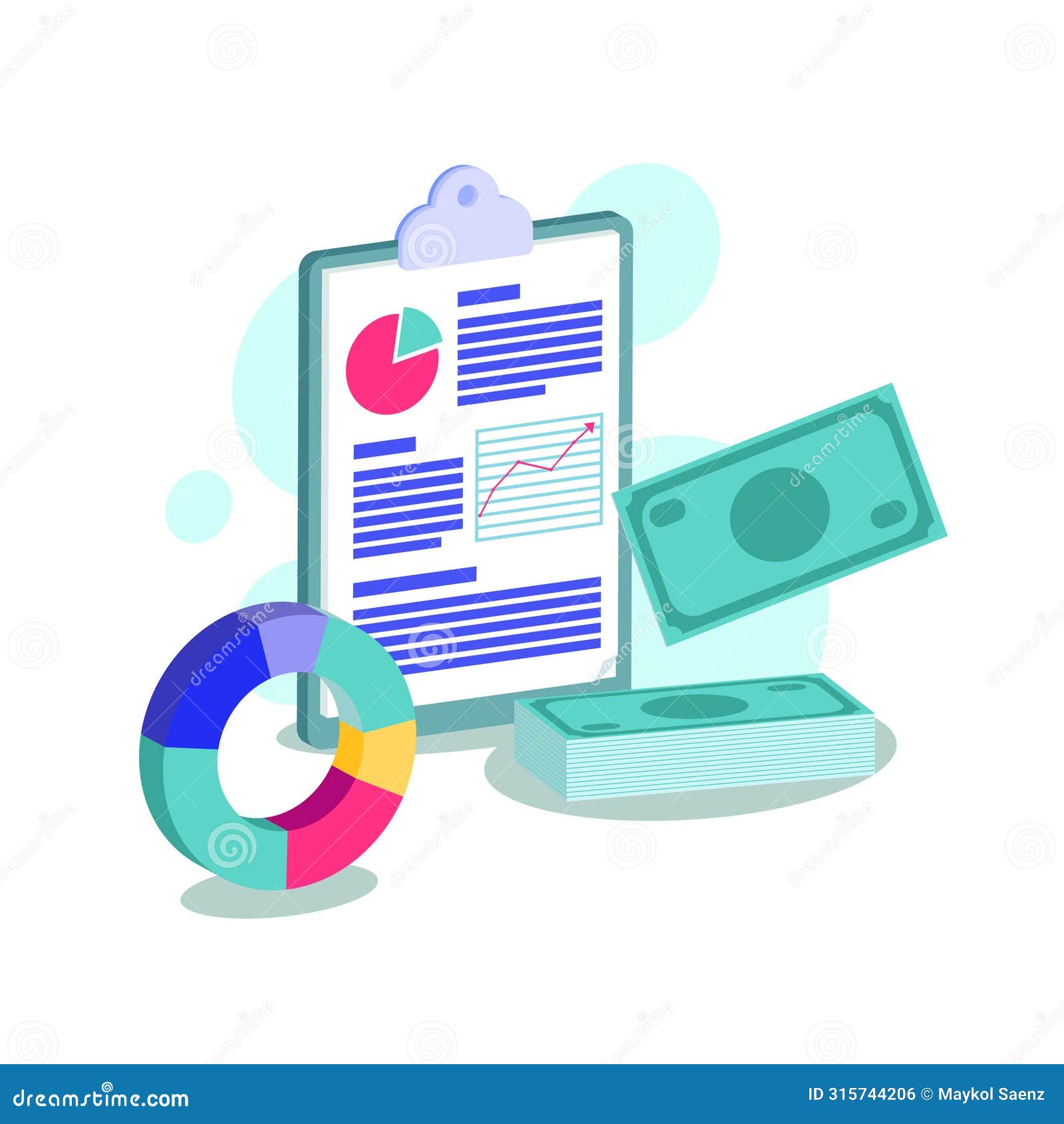 Financial Report Analysis with Infographics and Currency Stock ...