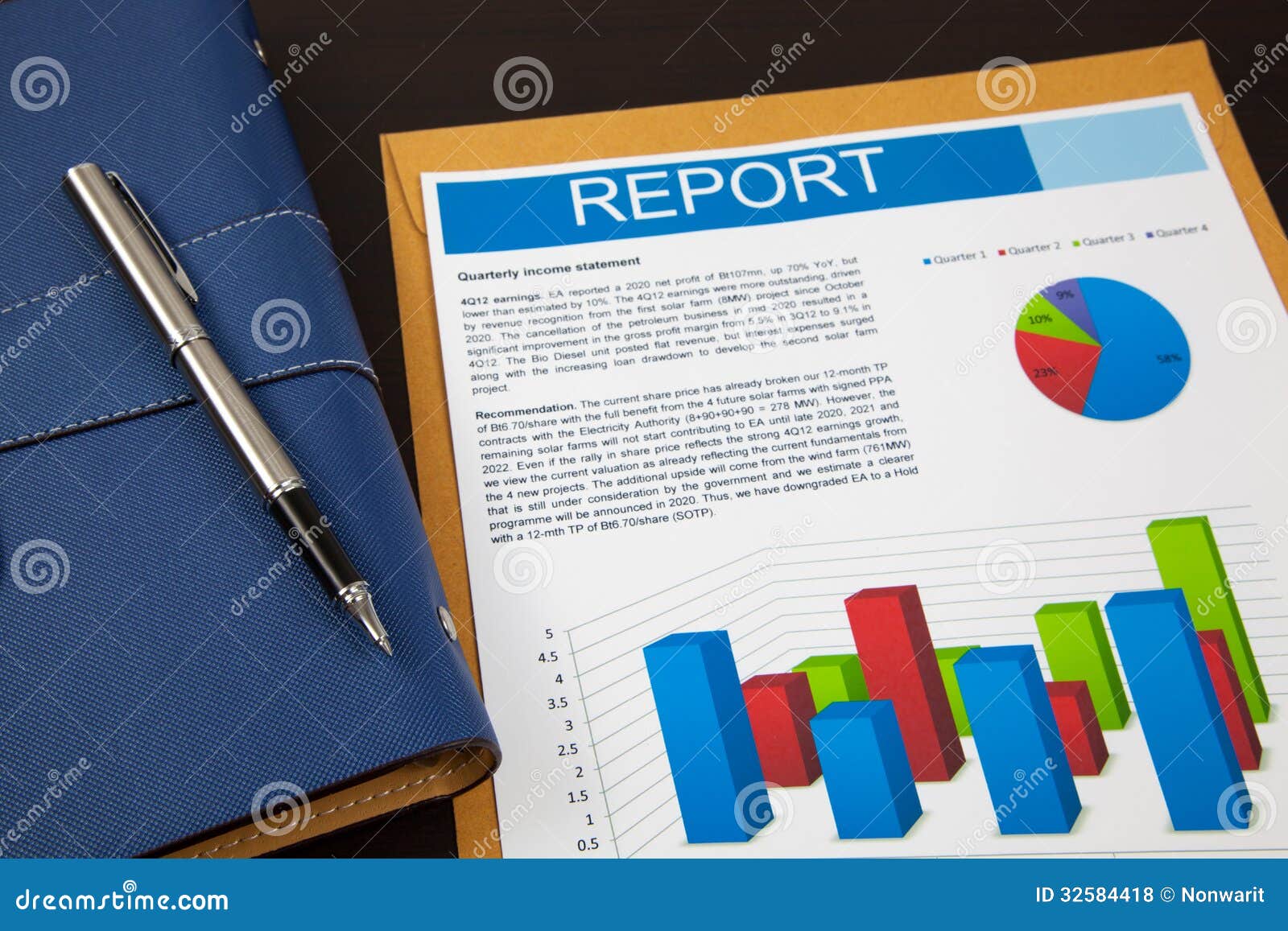 Financial report stock photo. Image of graph, data, macro - 32584418