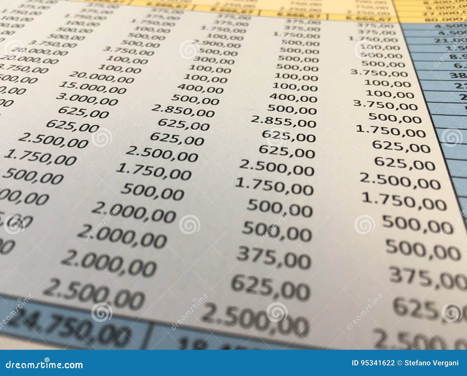 Financial report stock photo. Image of generalcosts, report - 95341622