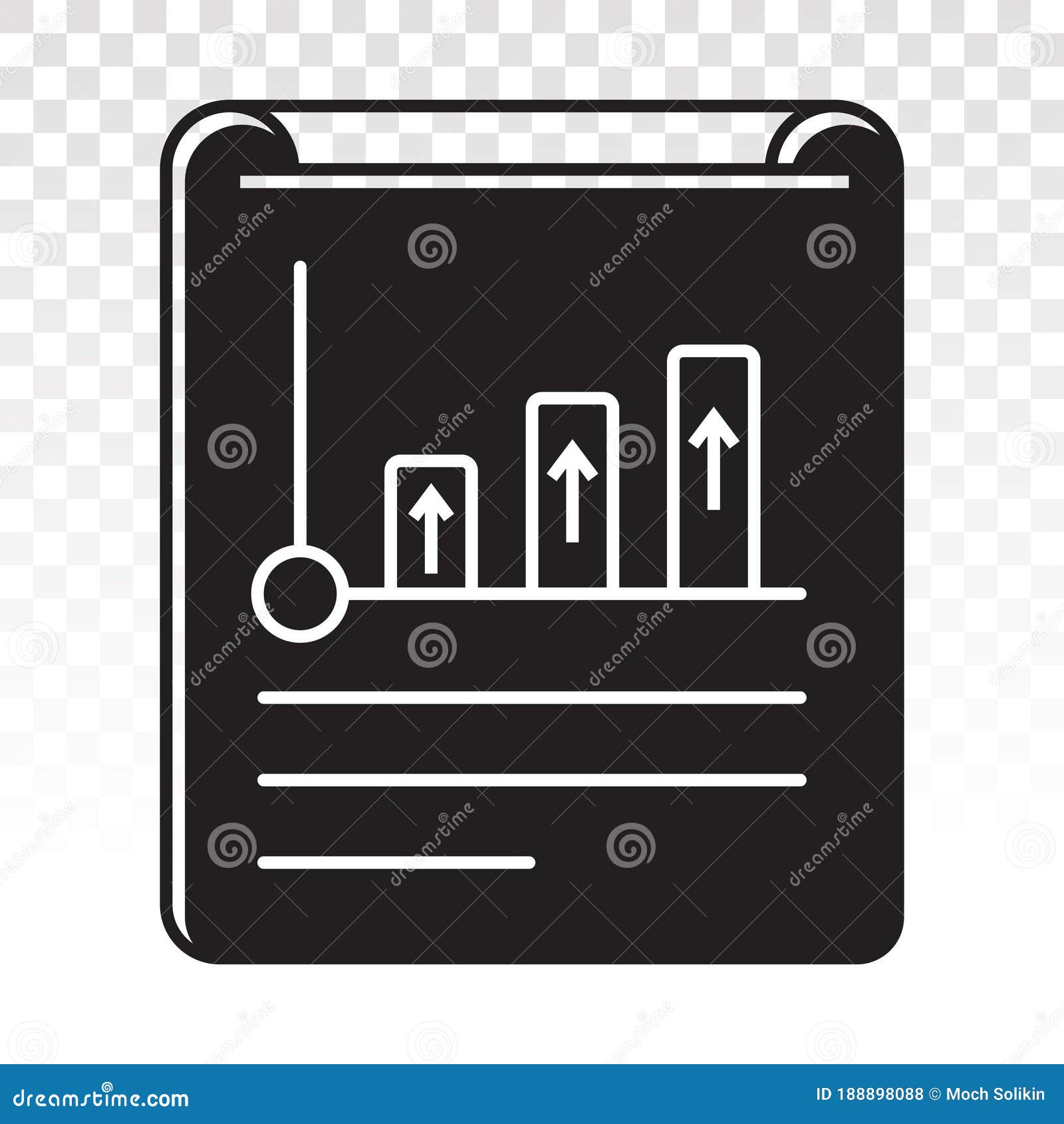 Financial Report or Income Statement Flat Vector Icons for Apps and ...
