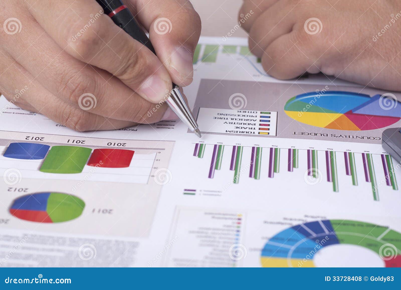 Financial report stock photo. Image of number, market - 33728408
