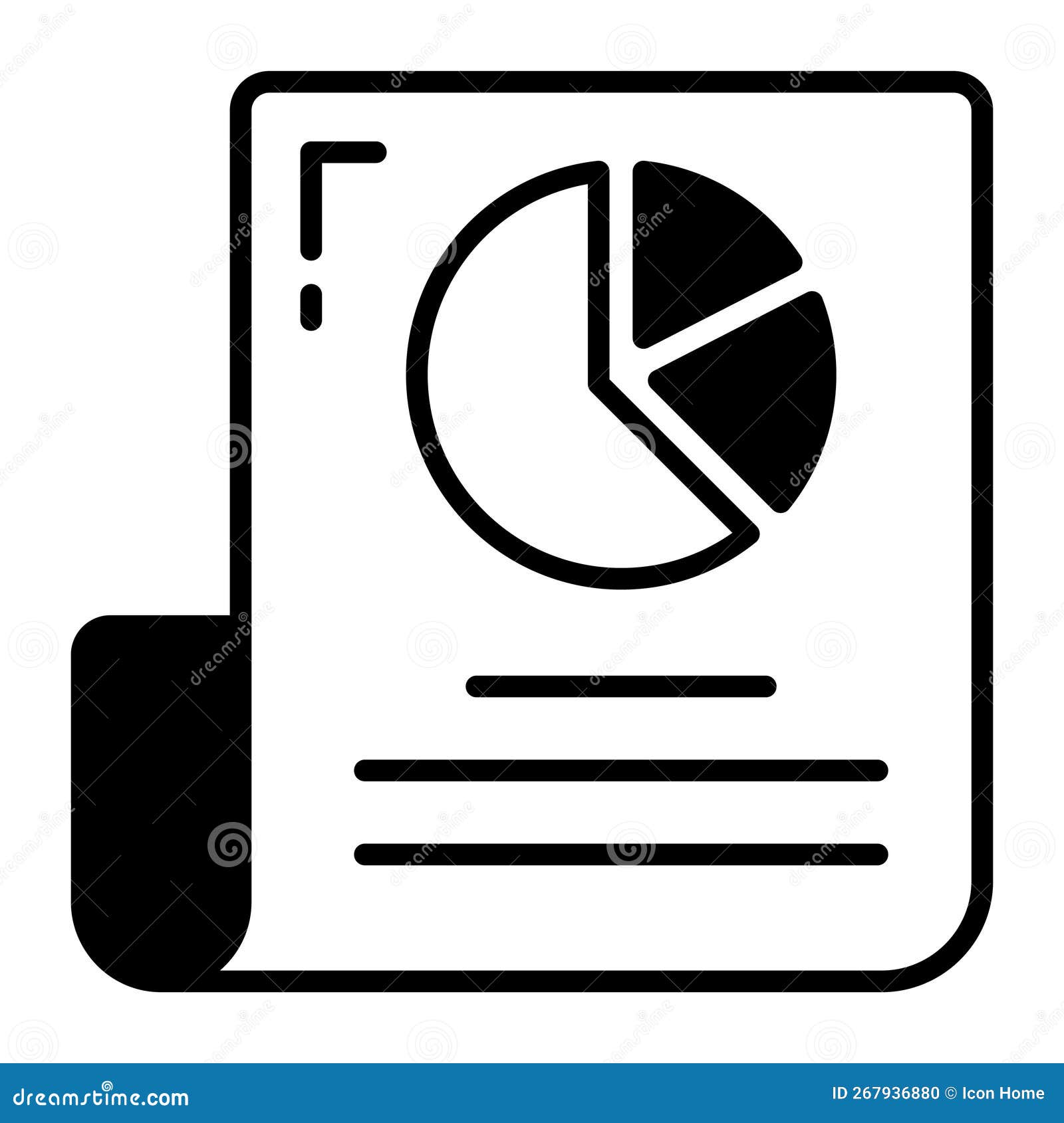 A Financial Report Vector Icon in Trendy Design Style Stock Vector ...