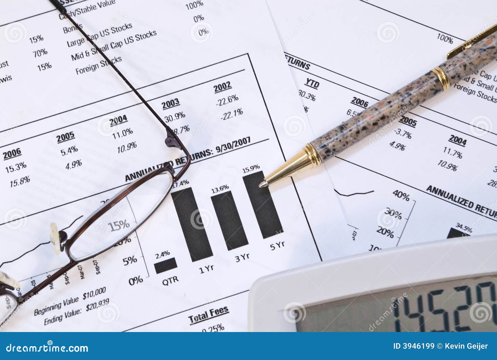 Financial Reports stock image. Image of business, bond - 3946199