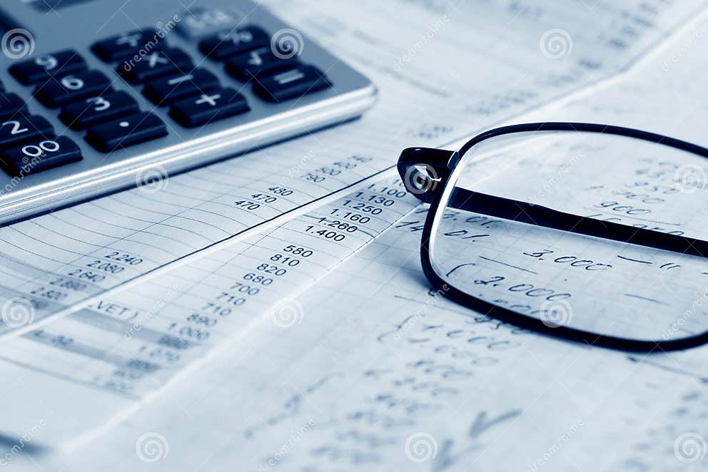 Financial reports. stock photo. Image of data, blue, accounting - 7823066