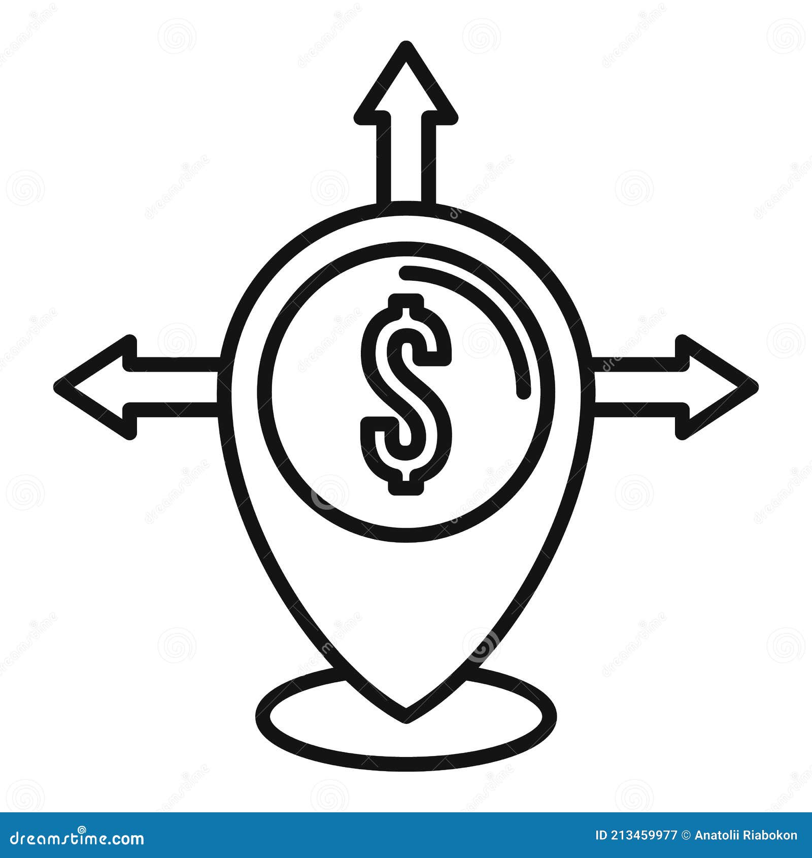Financial Restructuring Icon, Outline Style Stock Vector - Illustration ...