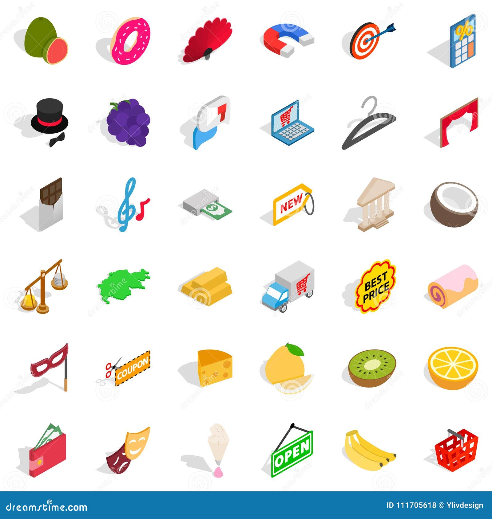 Financial Reward Icons Set, Isometric Style Stock Vector - Illustration ...