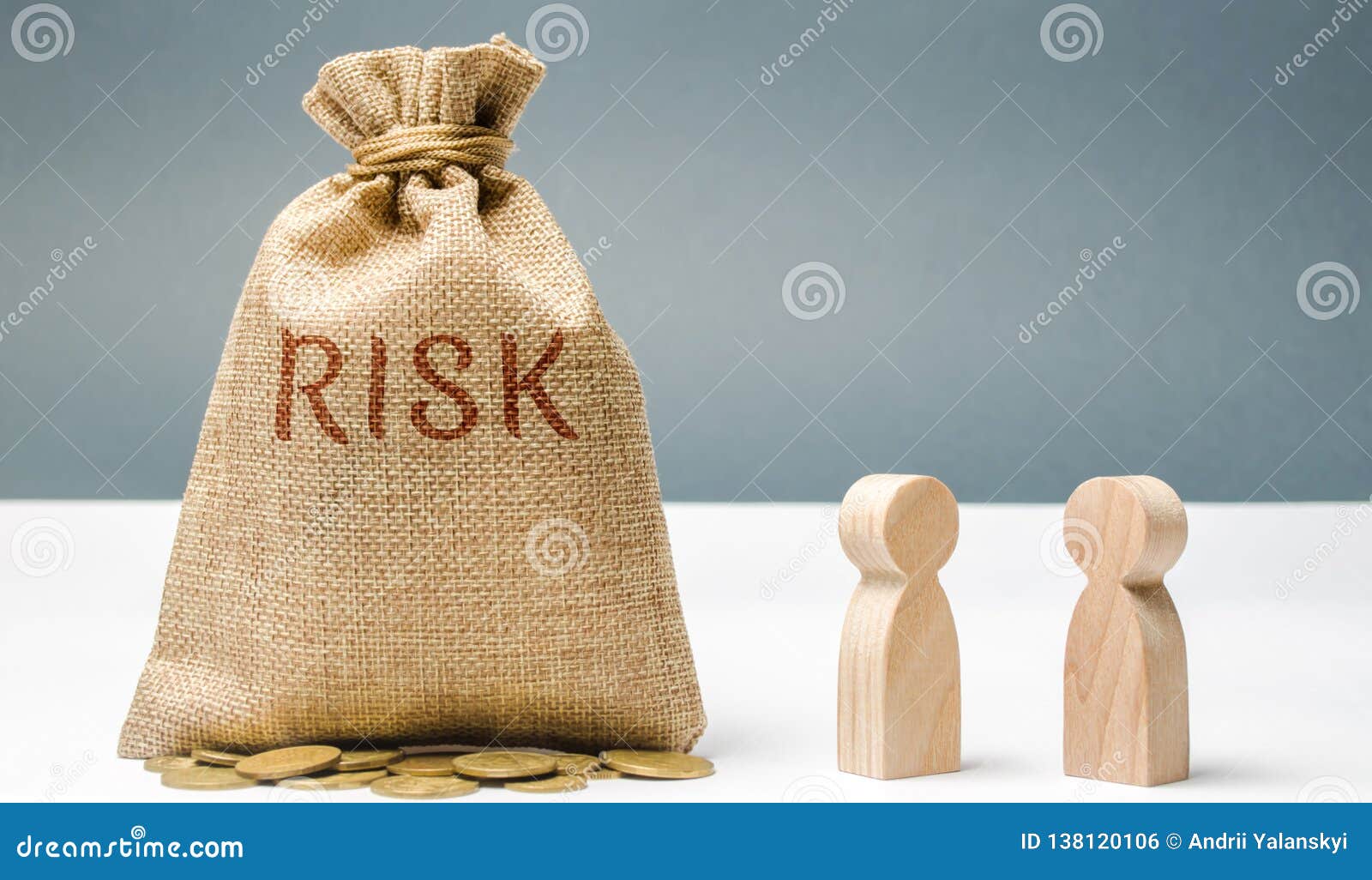 Financial Risk Management Concept. Businessmen Discuss Methods To Avoid ...